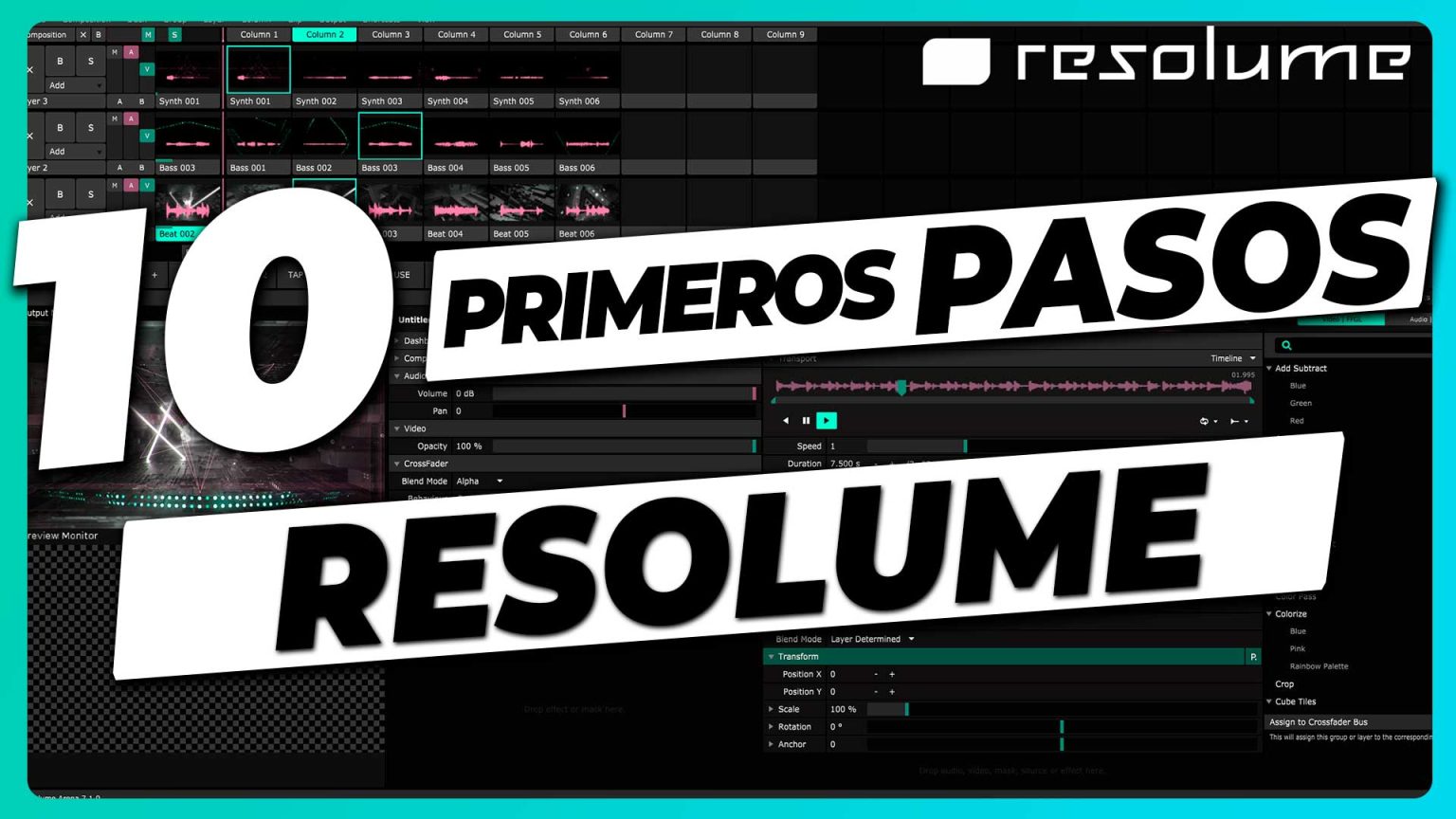 10 PRIMEROS PASOS para usar RESOLUME - Ginés Romero - 2026